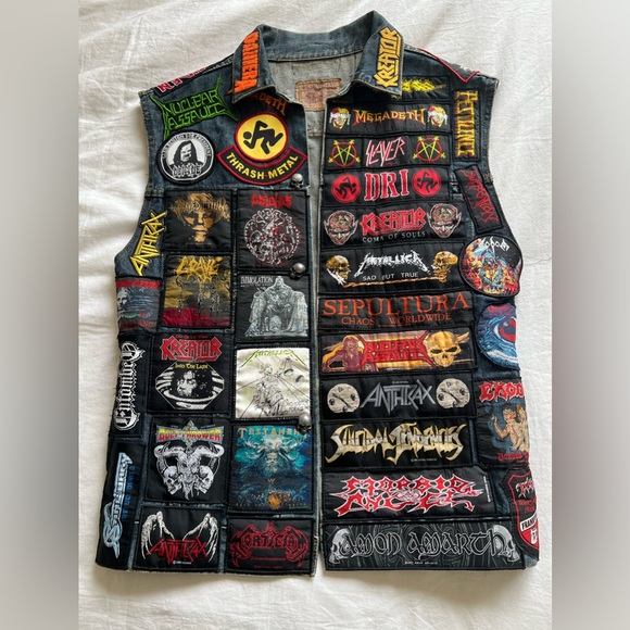 Jackets & Coats | Battle Vest Rare Vintage Patches And Backpatch | Poshmark